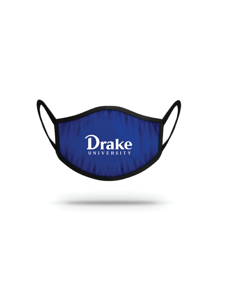 Drake University Face Mask – Wee's Tees Apparel & Athletic Gear